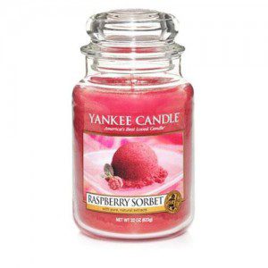Yankee Candle Raspberry Sorbet Large Jar - Bubblelush Divine Gifts